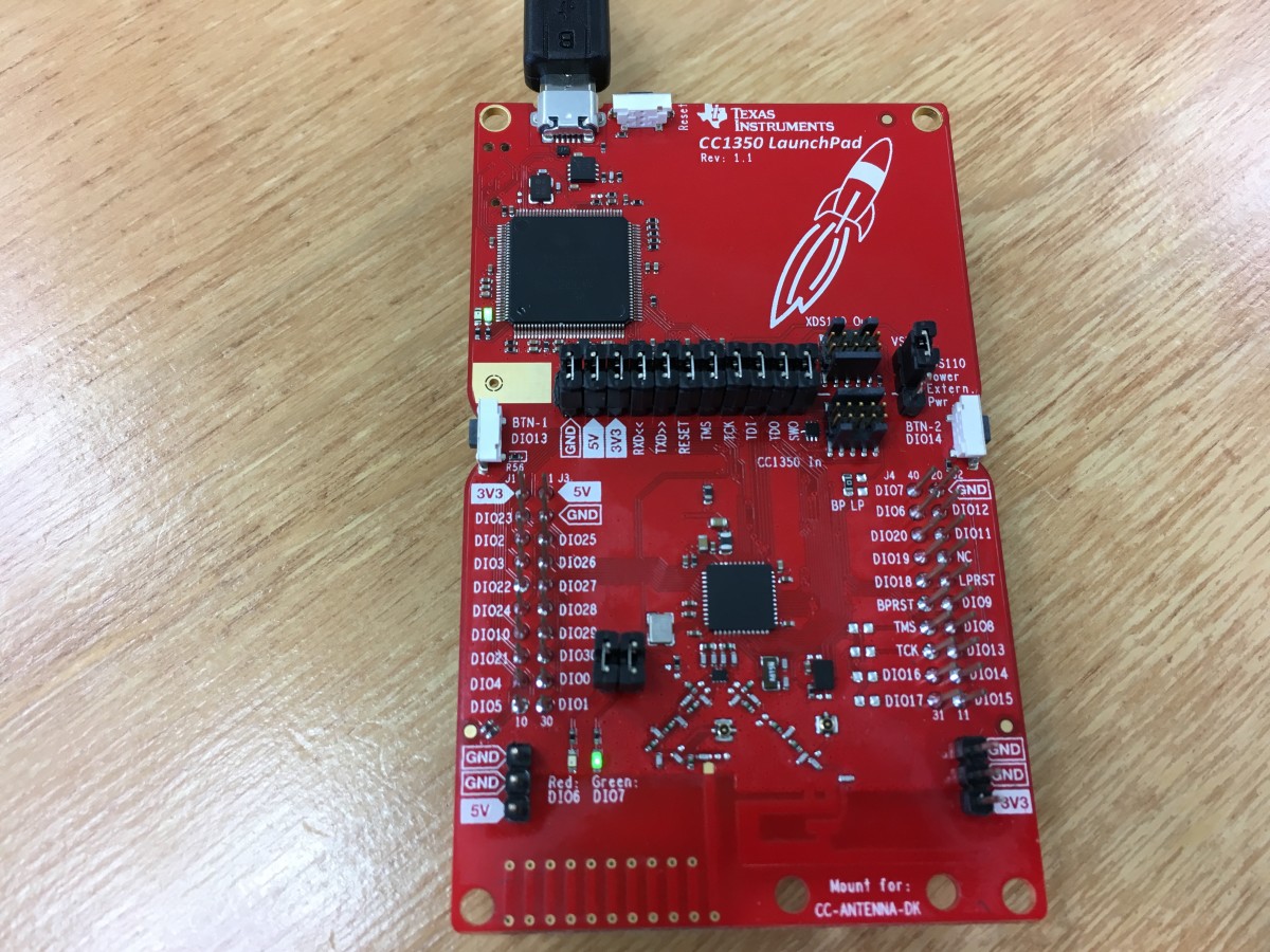Simple CC1350 blink example – Allan's Workshop
